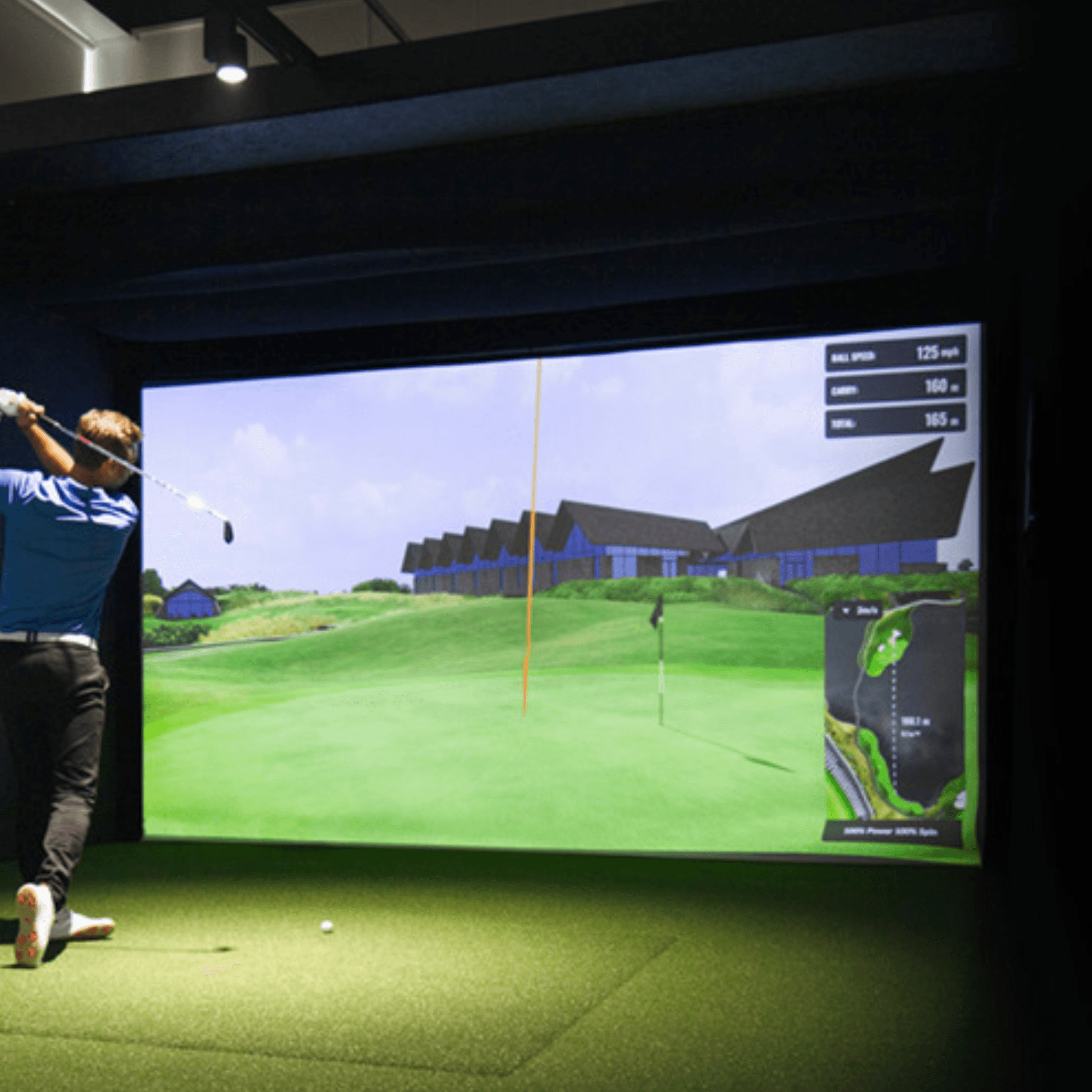 Premium 4K Golf Impact Screen | Golfroom Europe